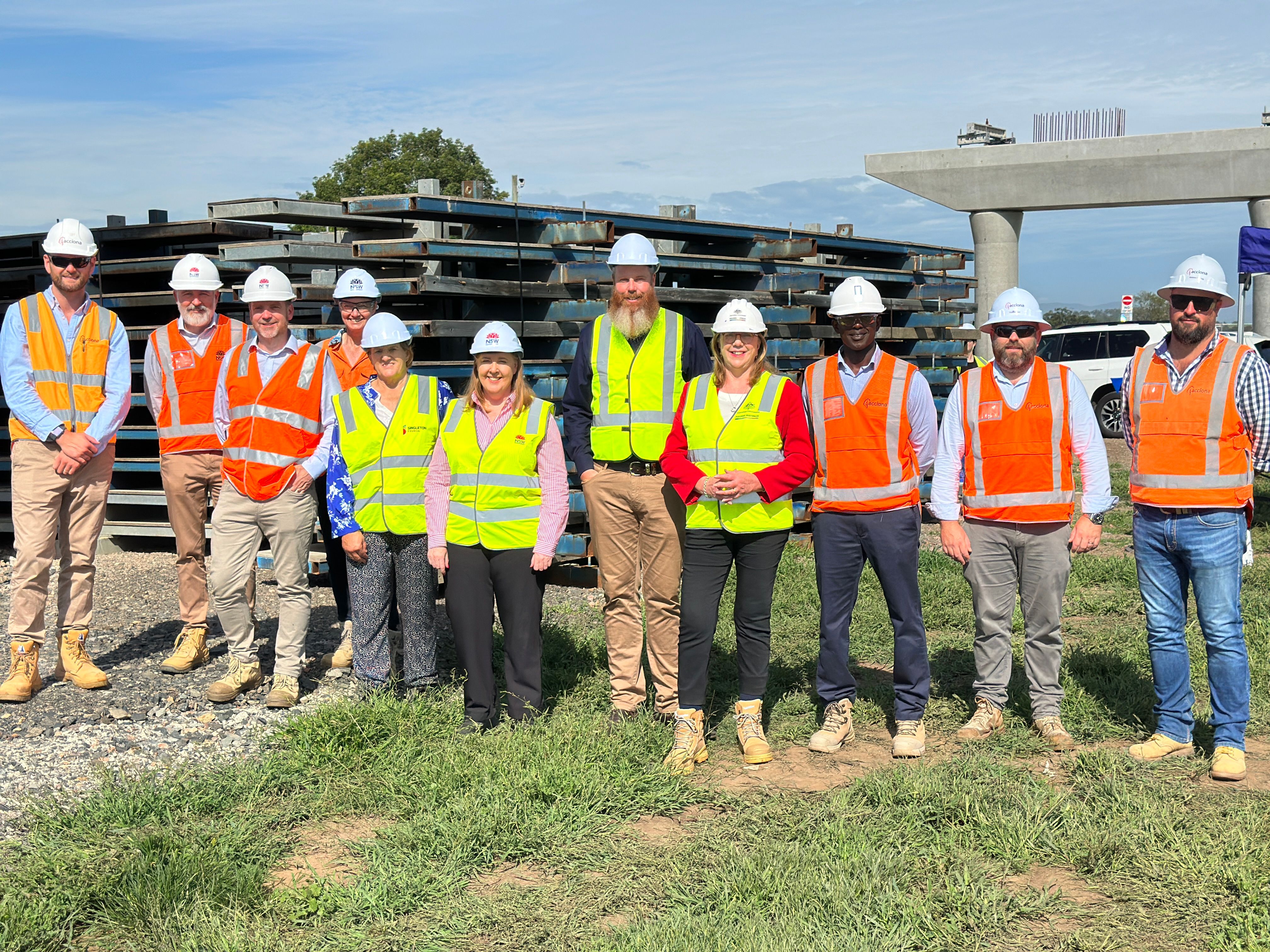 Media release - Four bridges taking shape on Singleton Bypass